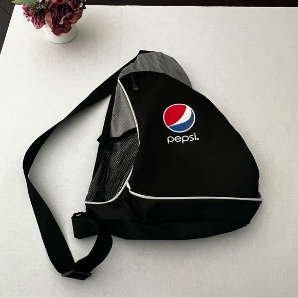 Pepsi | Bags | Pepsi Black And Gray Sling Bag | Poshmark